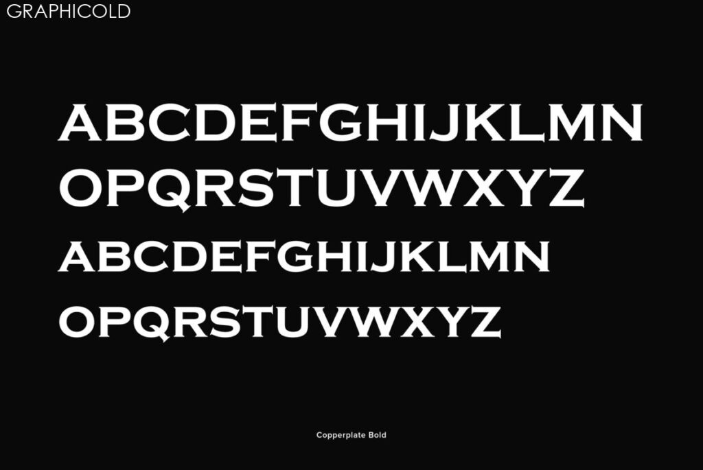 Copperplate Gothic: The Timeless Font For Classic Elegance - GRAPHICOLD