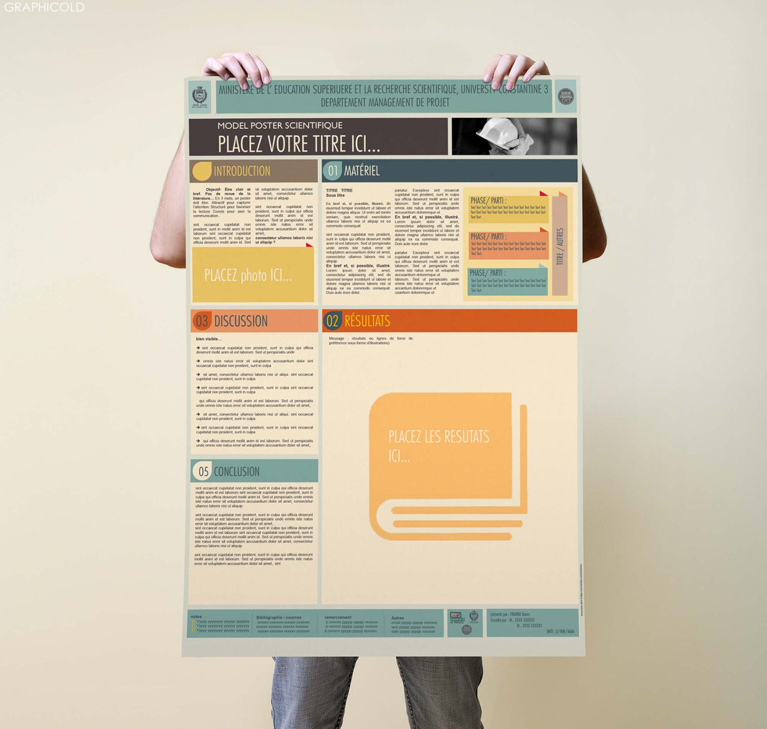 Free Downloadable Creative Poster Presentation Templates - GRAPHICOLD