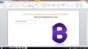 Creating Bubble Writing Font In Microsoft Word - GRAPHICOLD