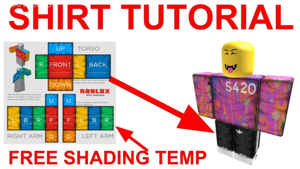 Roblox Shading Template 585 X 559: A Guide To Perfecting Your Game ...
