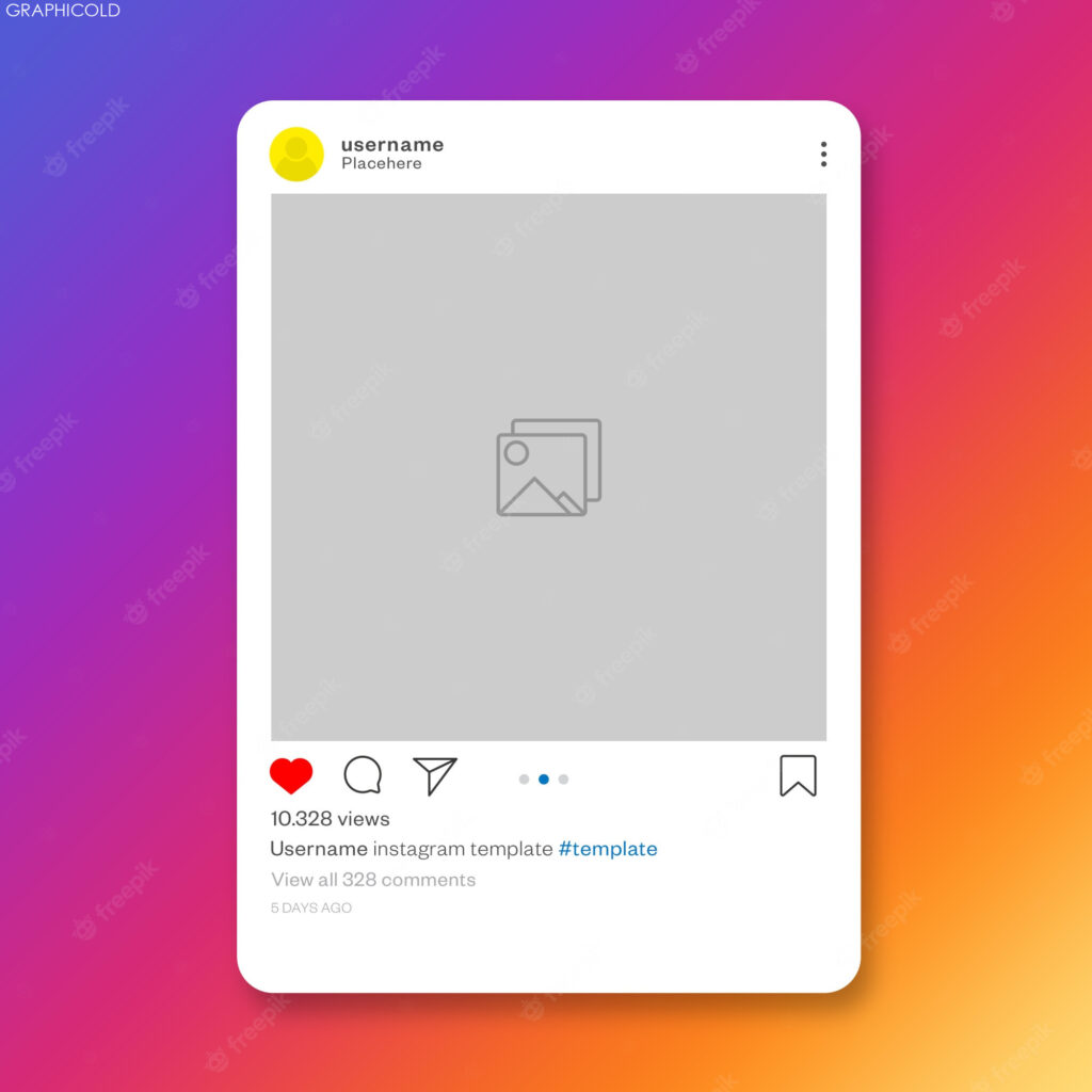 Blank Instagram Template - GRAPHICOLD