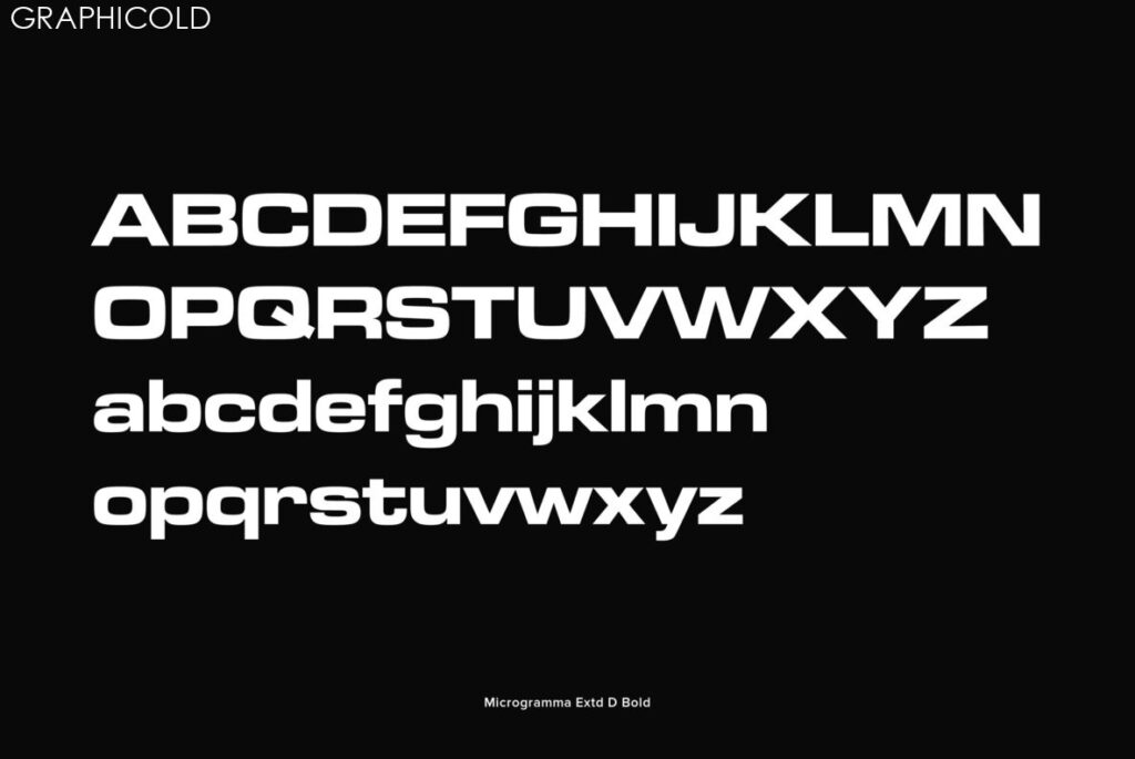 The Microgramma Font: Sleek And Futuristic Typography - GRAPHICOLD