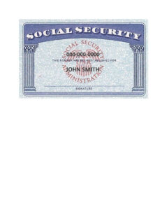 Social Security Card Template: Design And Formatting Guidelines ...