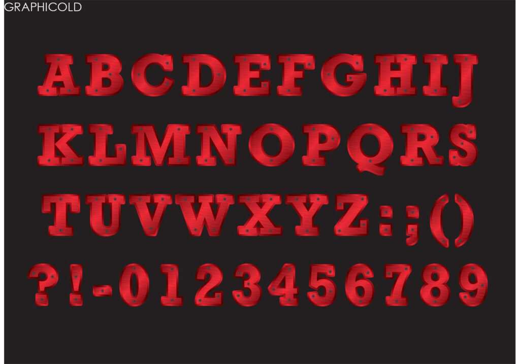 Title For Red Font In English - GRAPHICOLD