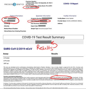 Positive COVID-19 Test Results Template PDF - GRAPHICOLD