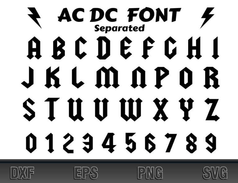 The Intriguing World Of AC DC Font: A Perfect Blend Of Boldness And ...