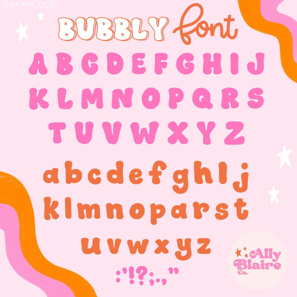 Bubbly Fonts: Adding A Playful Touch To Your Designs - GRAPHICOLD