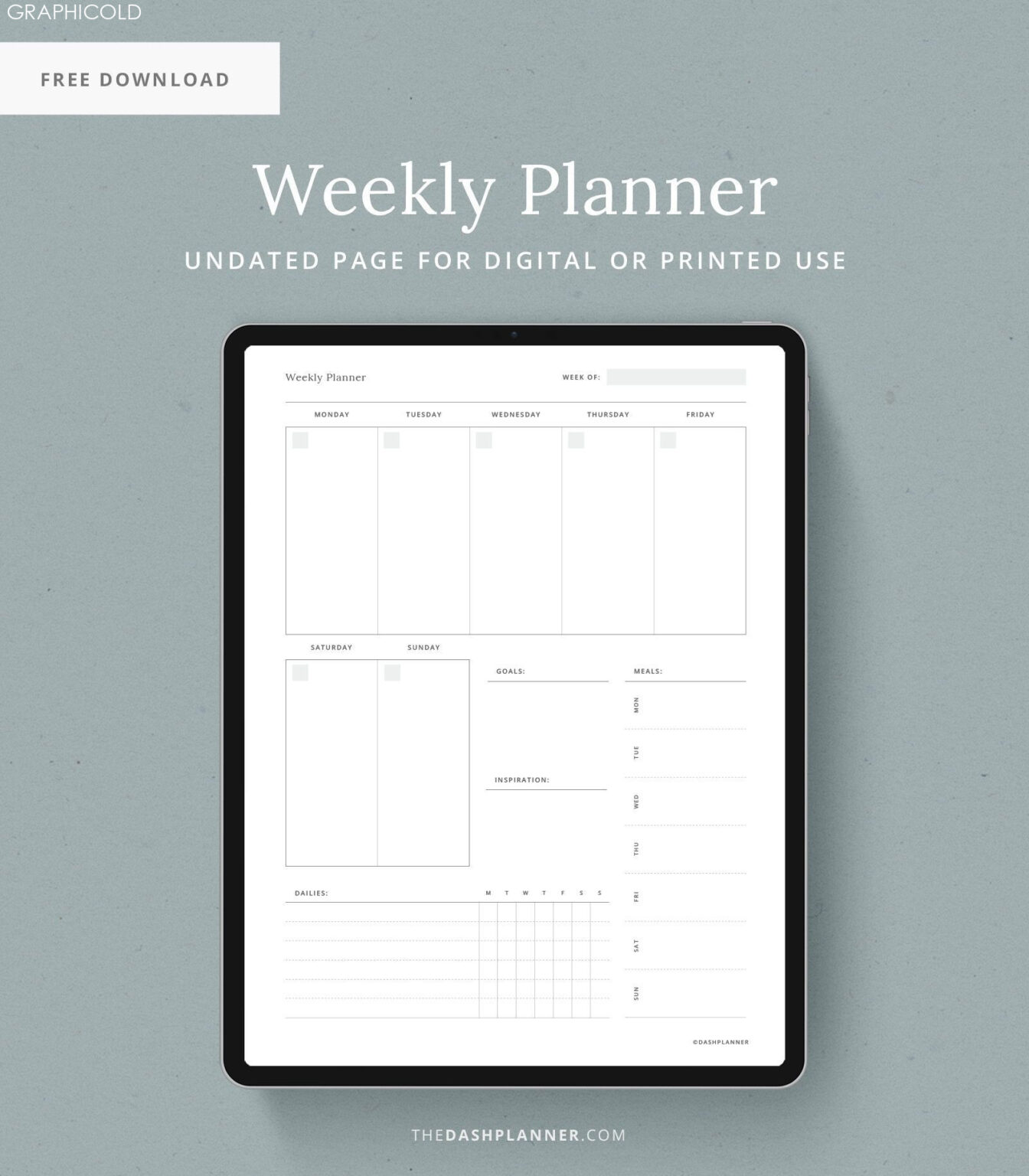 Collection Of Free GoodNotes Planner Templates For Organized ...