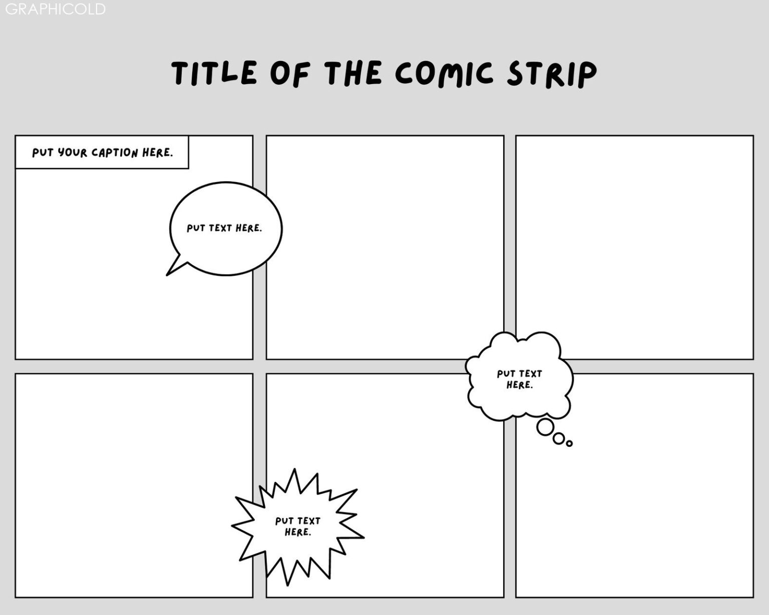 Comic Book Template: A Guide To Creating Your Own Comic Book - GRAPHICOLD
