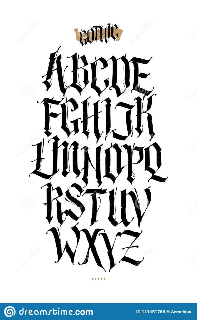 Creating Gothic Fonts With A Generator Tool - GRAPHICOLD