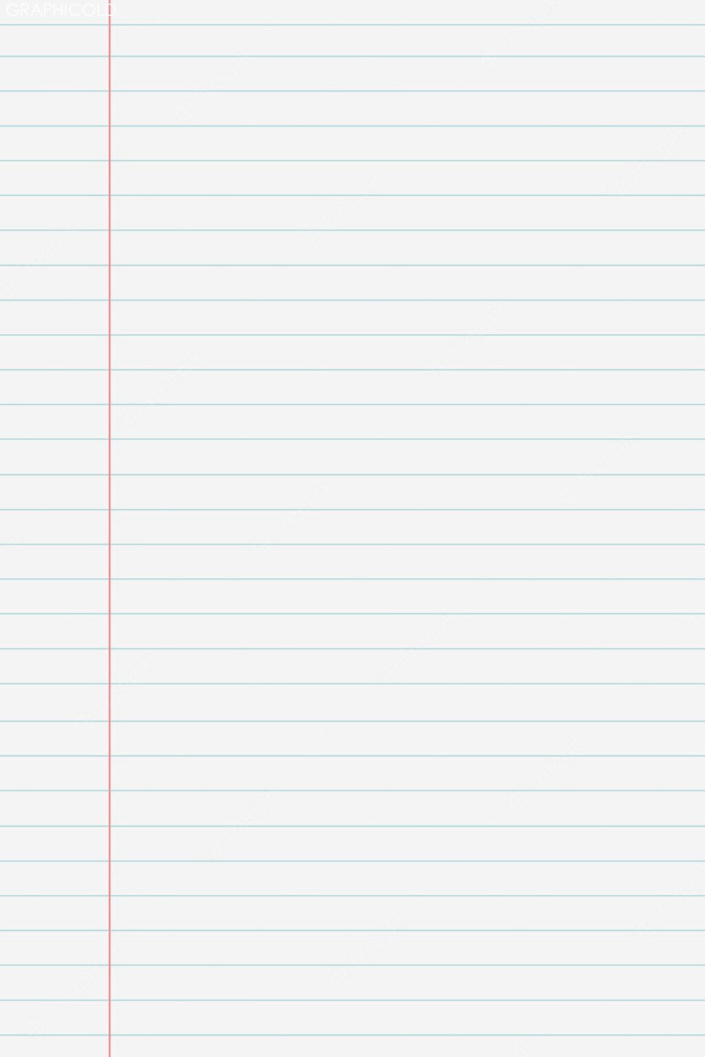 Notebook Paper Template: Convenient And Structured Writing Aid - GRAPHICOLD