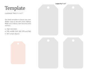Luggage Tag Template: Keep Your Bags Easily Identified - GRAPHICOLD
