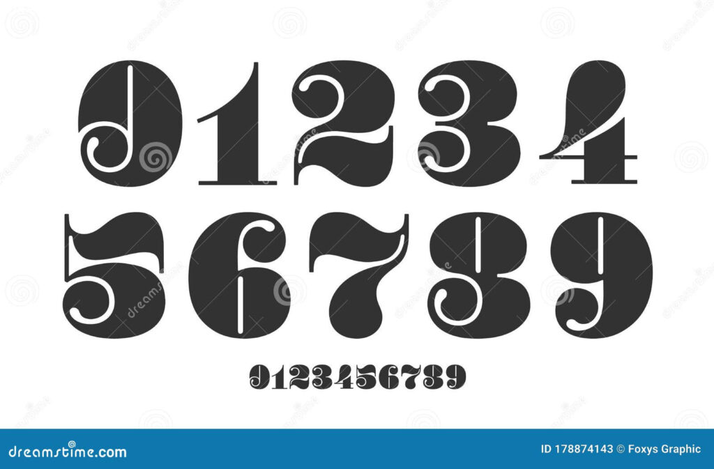 Exploring The World Of Number Font Styles - GRAPHICOLD