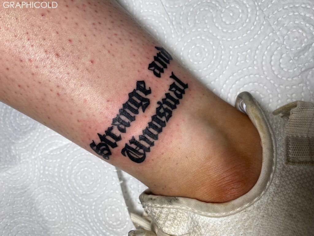 Gothic Font Tattoo: The Dark And Dramatic Style - GRAPHICOLD