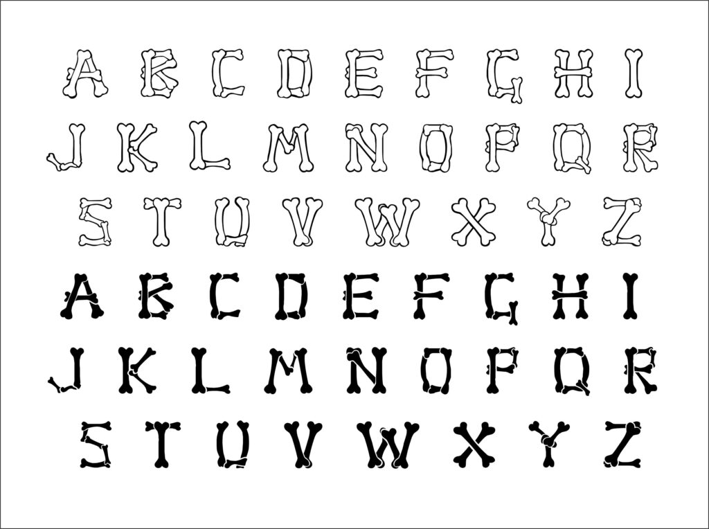 The Beauty Of Bone Font: A Unique Typeface Inspired By Skeletons ...