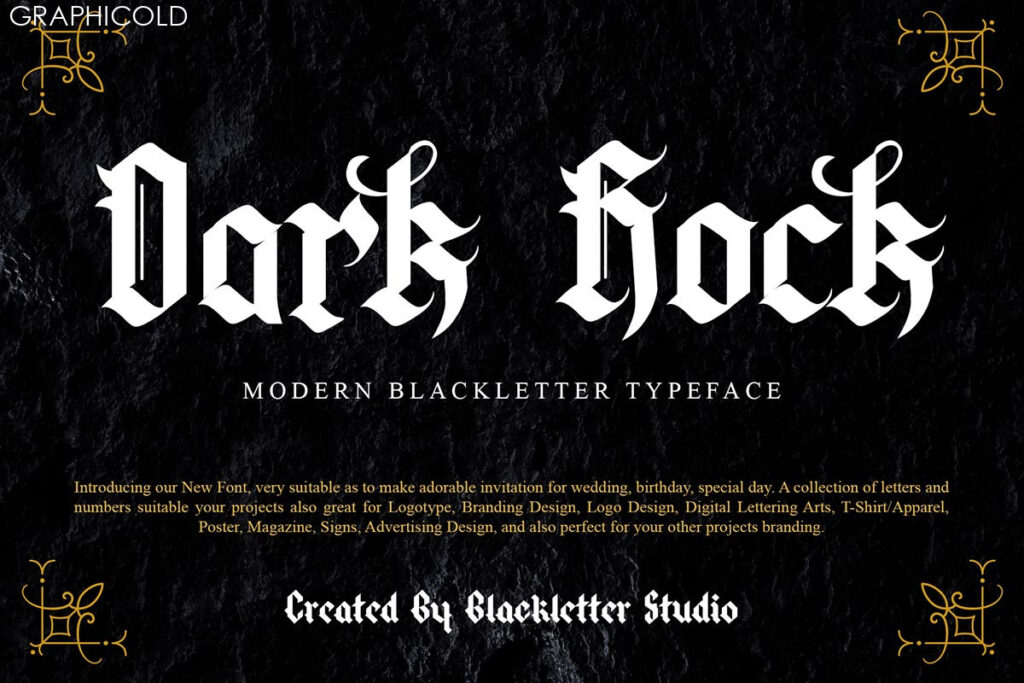 Exploring The Elegance Of Dark Fonts - GRAPHICOLD