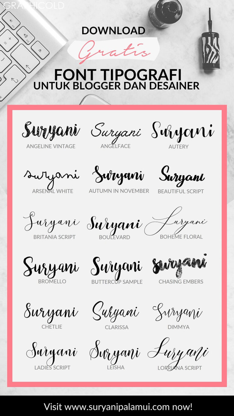 Stylish Font Names: Unleashing The Power Of Cool Typography - GRAPHICOLD