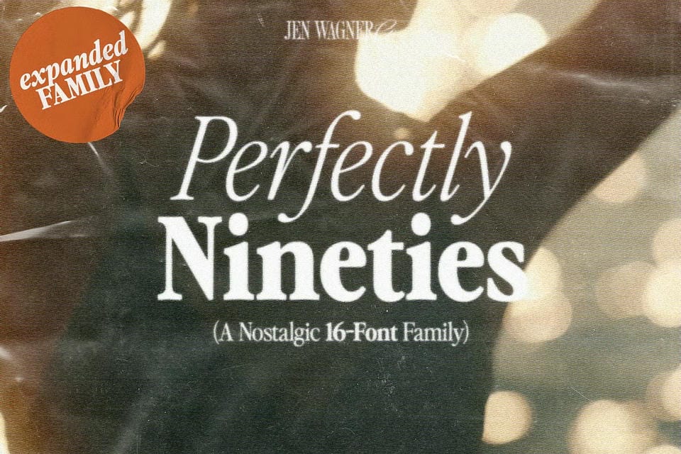 Perfectly Nineties 16-Font Family - GRAPHICOLD