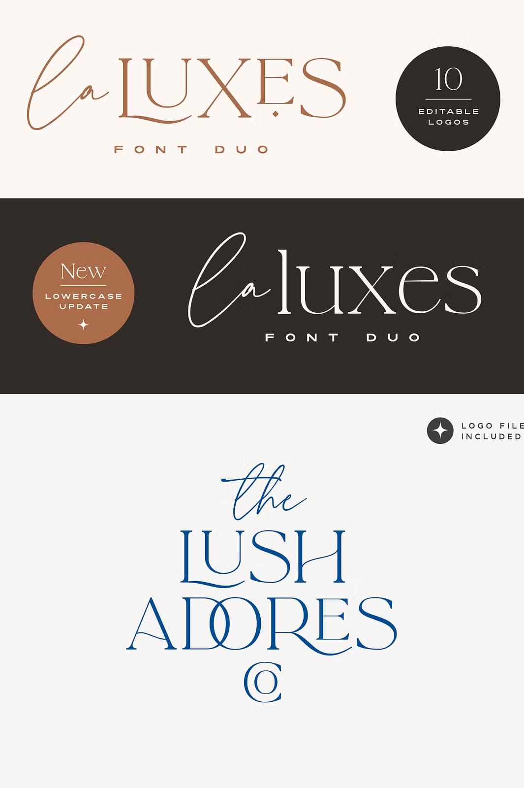 La Luxes Font Duo + Logos (Updated!) - GRAPHICOLD
