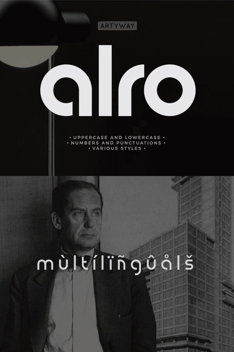Alro Headline Font - GRAPHICOLD