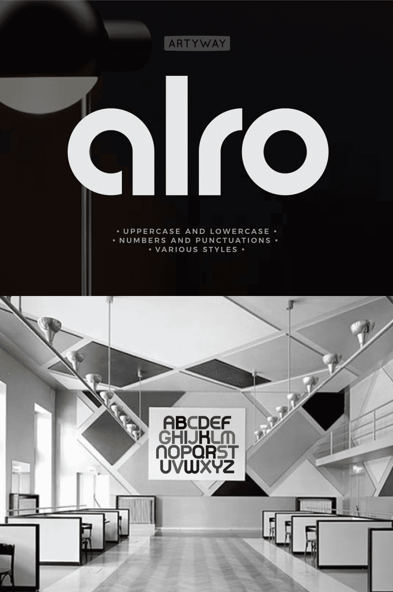 Alro Headline Font - GRAPHICOLD