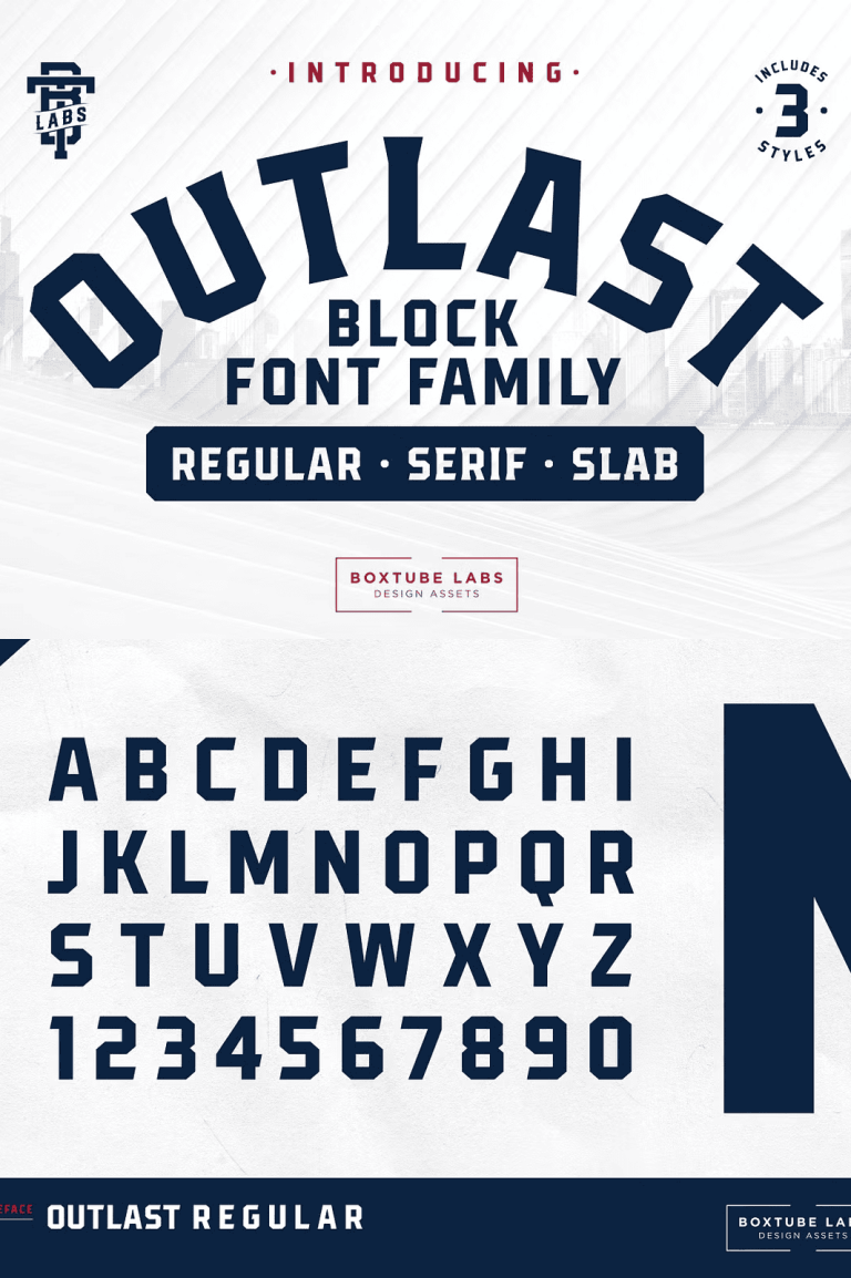 Outlast - Display Font - GRAPHICOLD