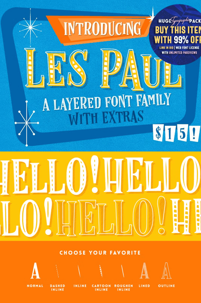Les Paul • Font Family - GRAPHICOLD