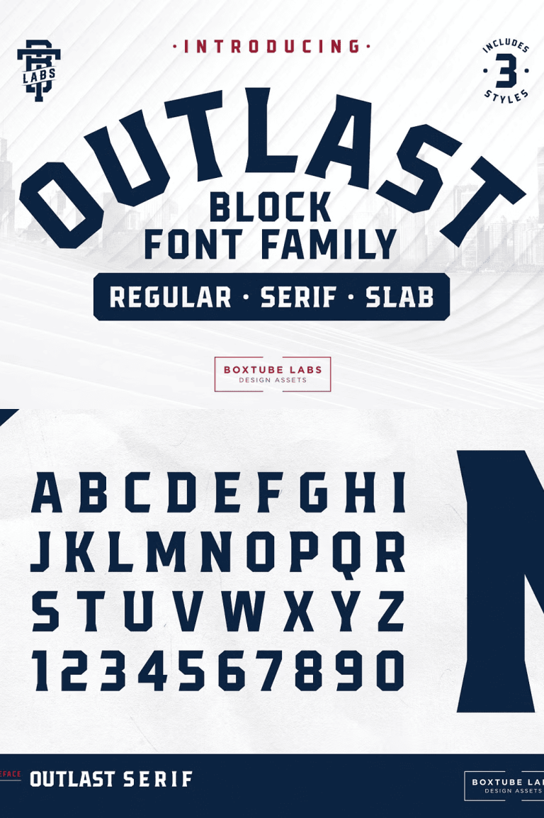Outlast - Display Font - GRAPHICOLD