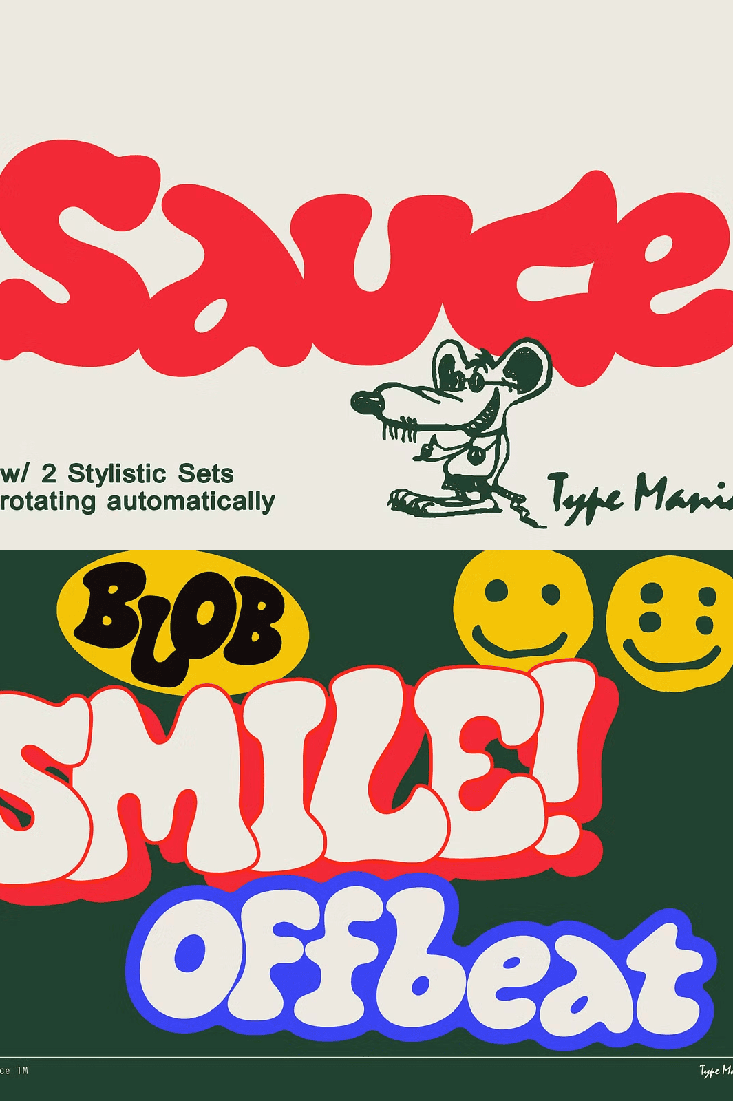Sauce TM – Bubbly Font - GRAPHICOLD