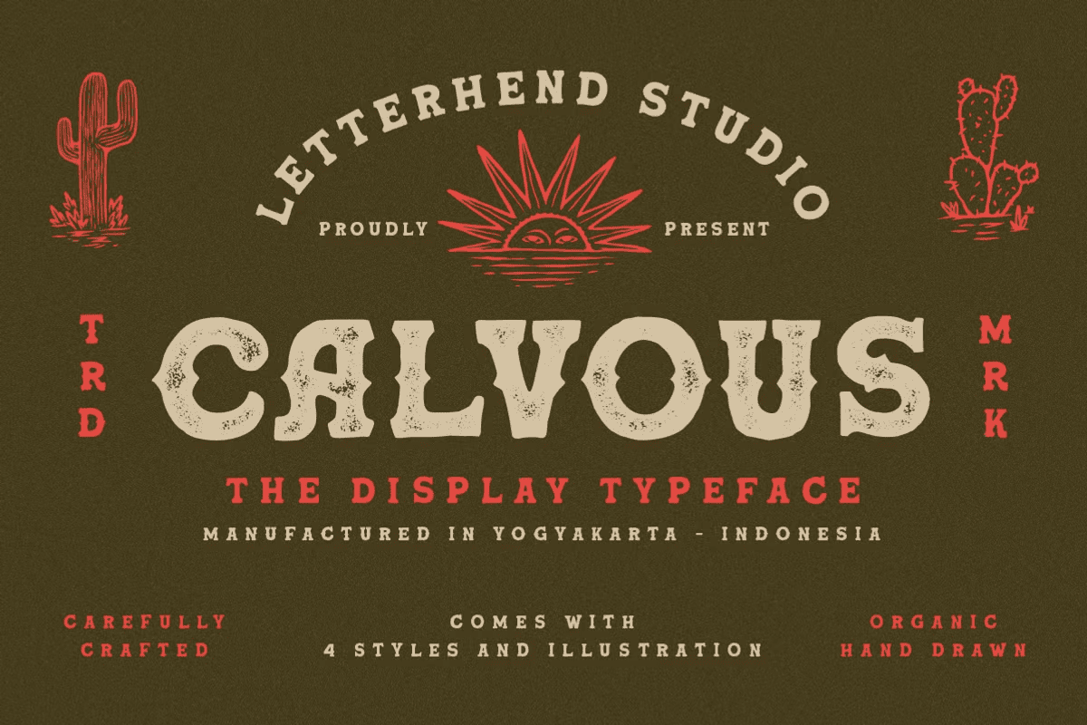 Calvous - Slab Serif Typeface - GRAPHICOLD