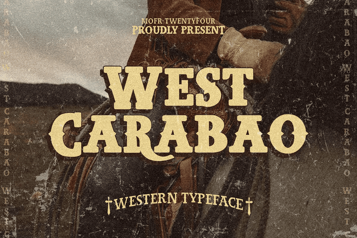 West Carabao | Western Slab Font - GRAPHICOLD
