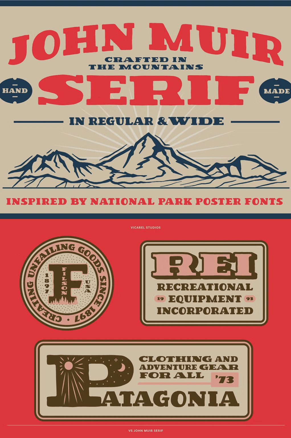 VS John Muir Serif Vintage Font - GRAPHICOLD