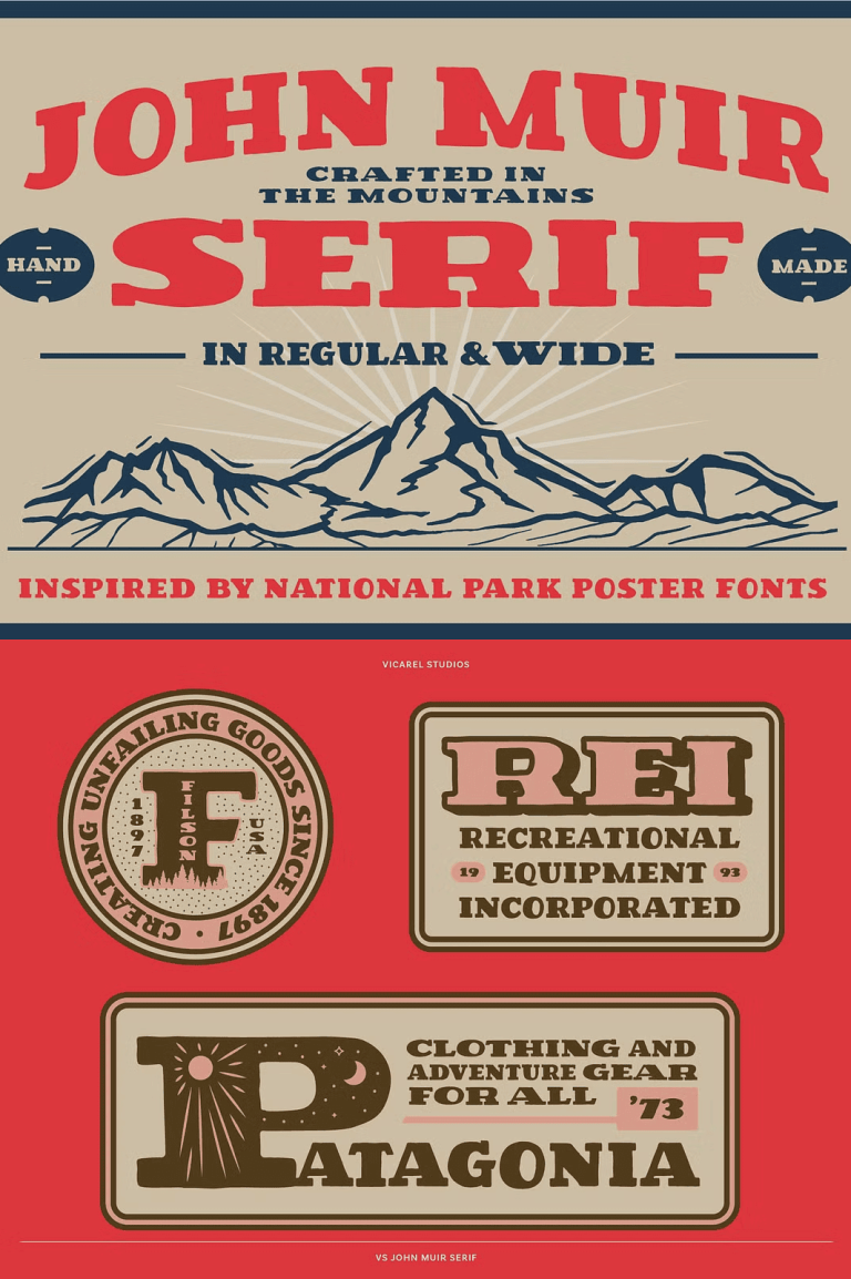 VS John Muir Serif Vintage Font - GRAPHICOLD