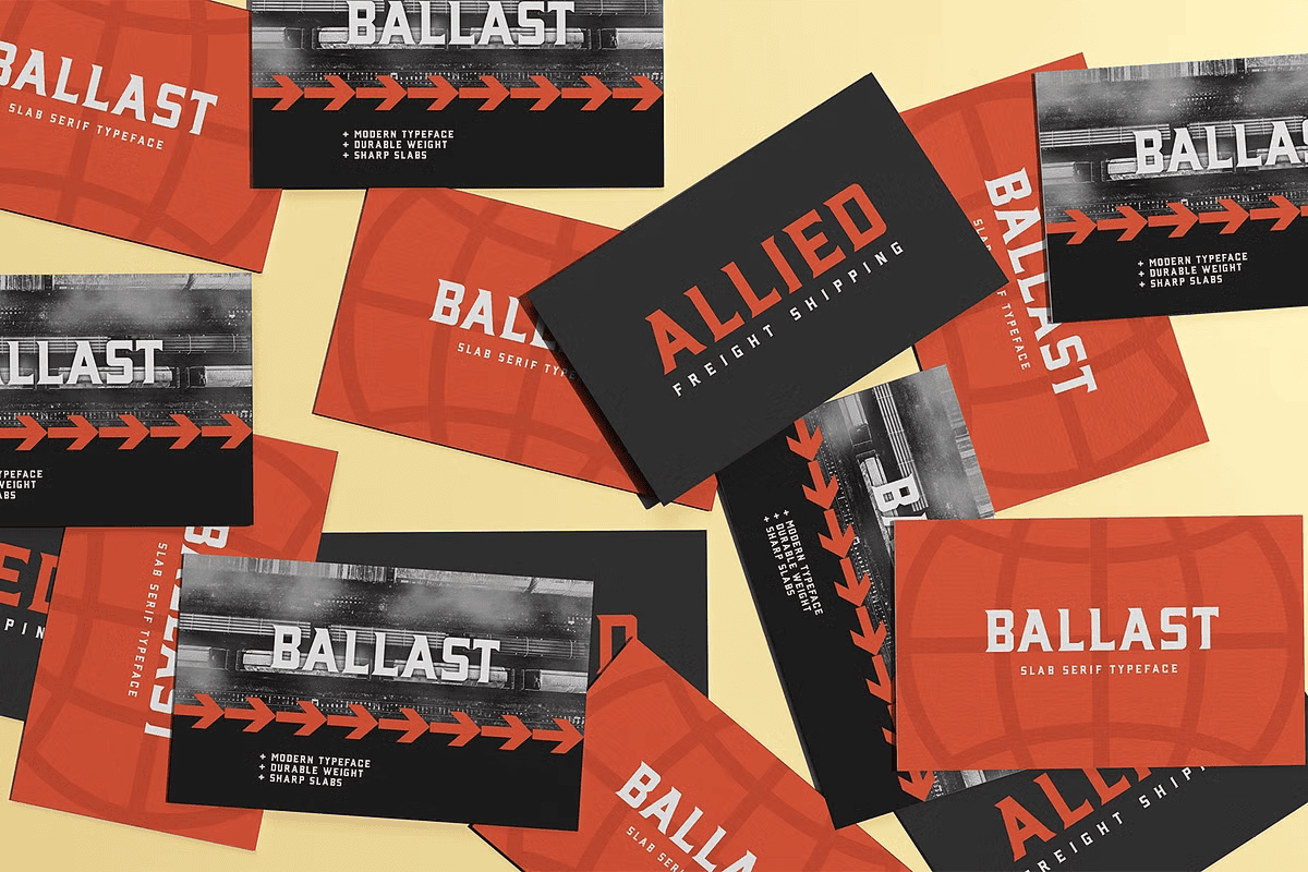 Ballast Pro | A Geometric Slab Serif - GRAPHICOLD