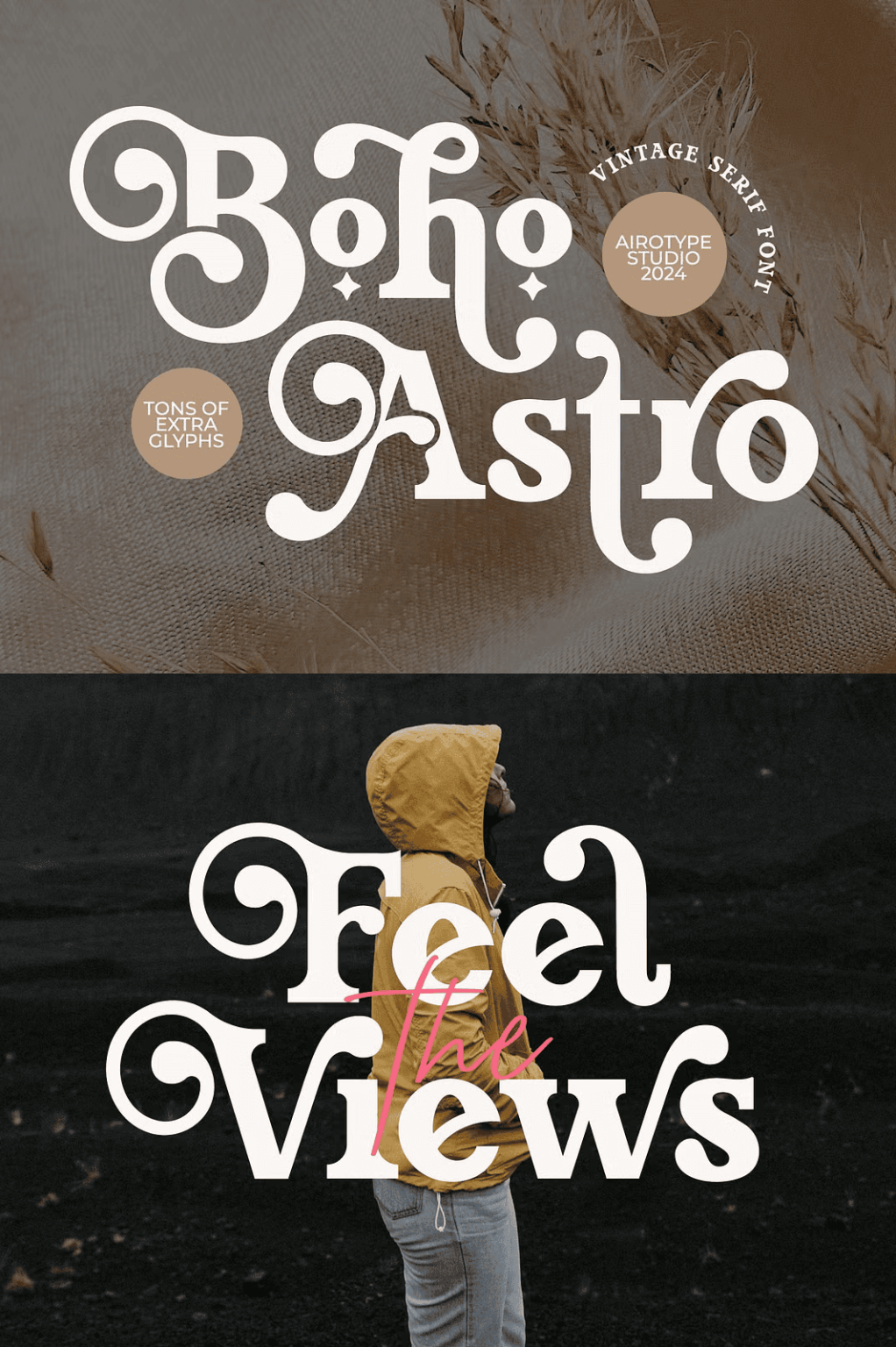 Boho Astro - Vintage Slab Serif - GRAPHICOLD