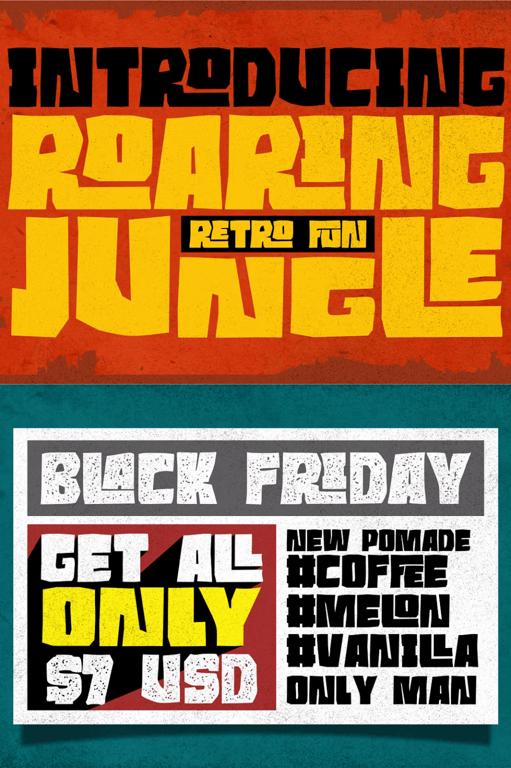 Roaring Jungle //RETRO FONT// - GRAPHICOLD