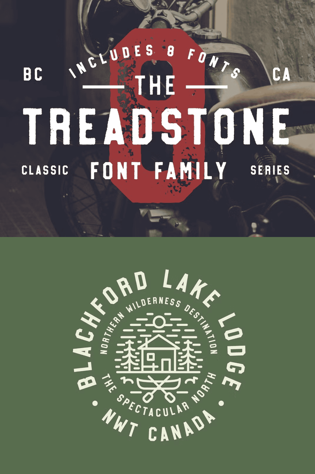 Treadstone - 8 Font Family - GRAPHICOLD