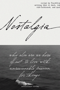 Nostalgia // Vintage Script Font - GRAPHICOLD