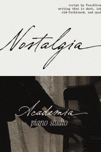 Nostalgia // Vintage Script Font - GRAPHICOLD