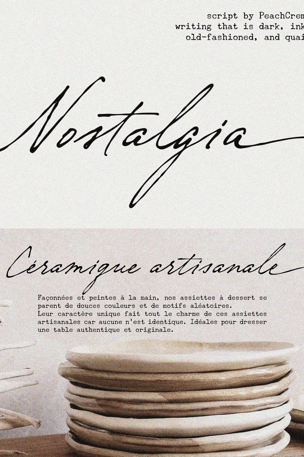 Nostalgia // Vintage Script Font - GRAPHICOLD