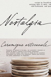 Nostalgia // Vintage Script Font - GRAPHICOLD