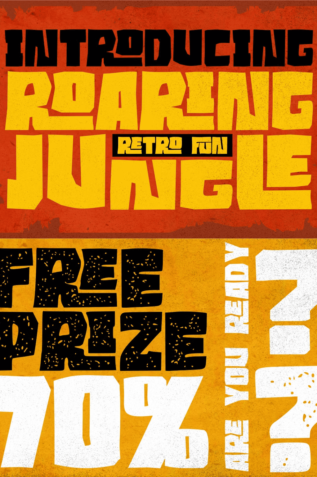 Roaring Jungle //RETRO FONT// - GRAPHICOLD