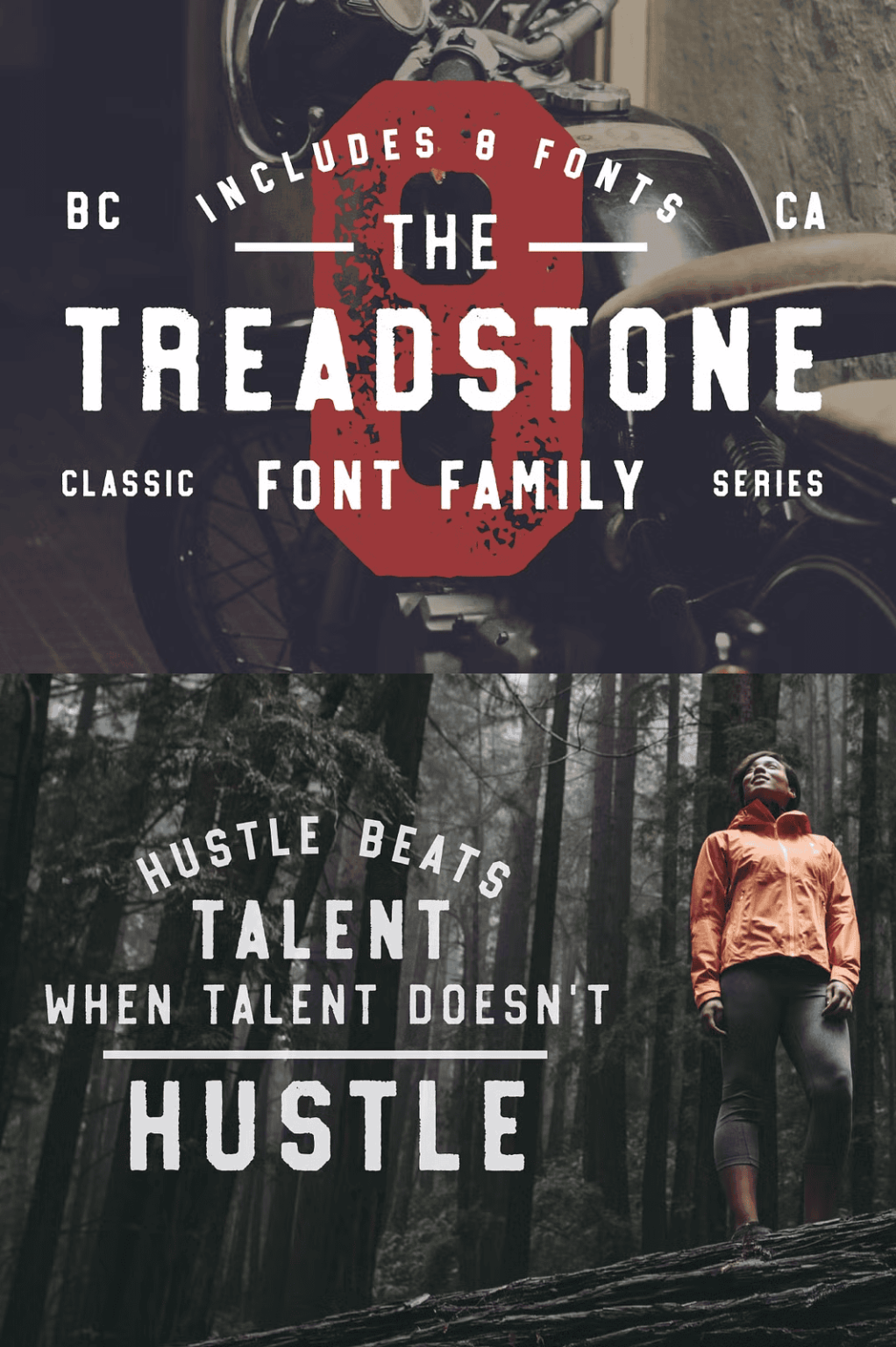 Treadstone - 8 Font Family - GRAPHICOLD
