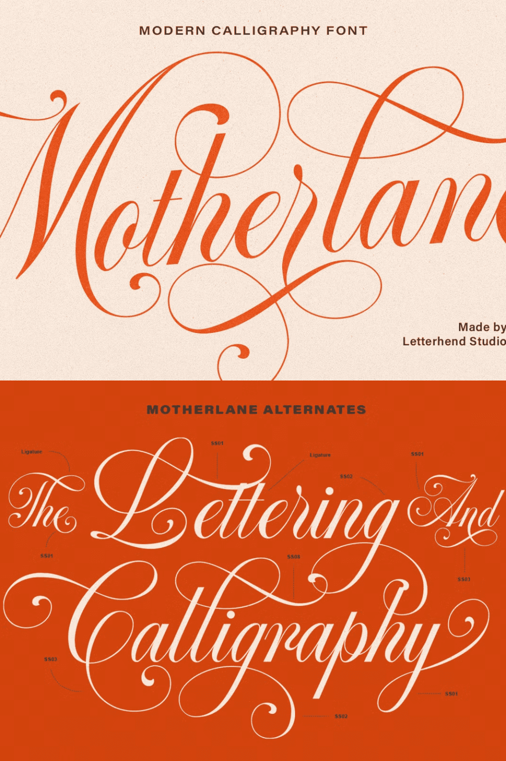 Motherlane Modern Calligraphy - GRAPHICOLD