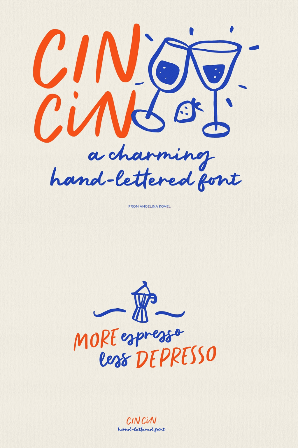 Cin Cin | Handwritten Font - GRAPHICOLD