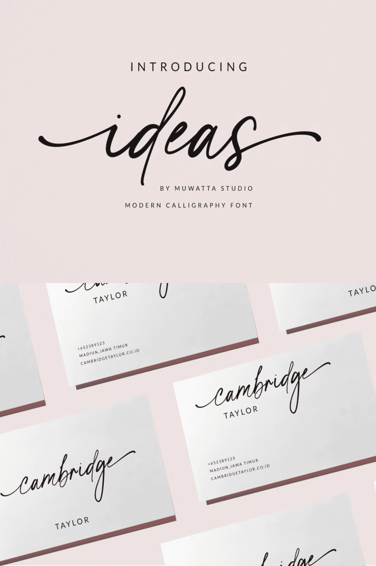 Ideas Script Font - GRAPHICOLD