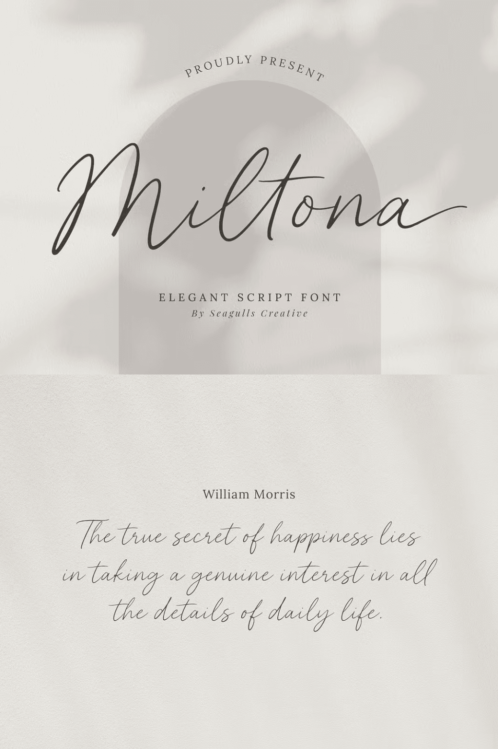 Miltona Elegant Script Font - GRAPHICOLD