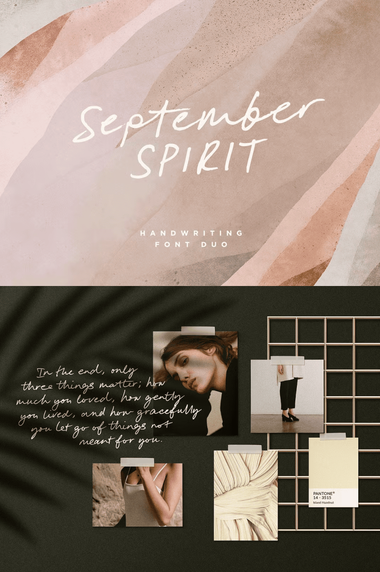 September Spirit Font Duo - GRAPHICOLD