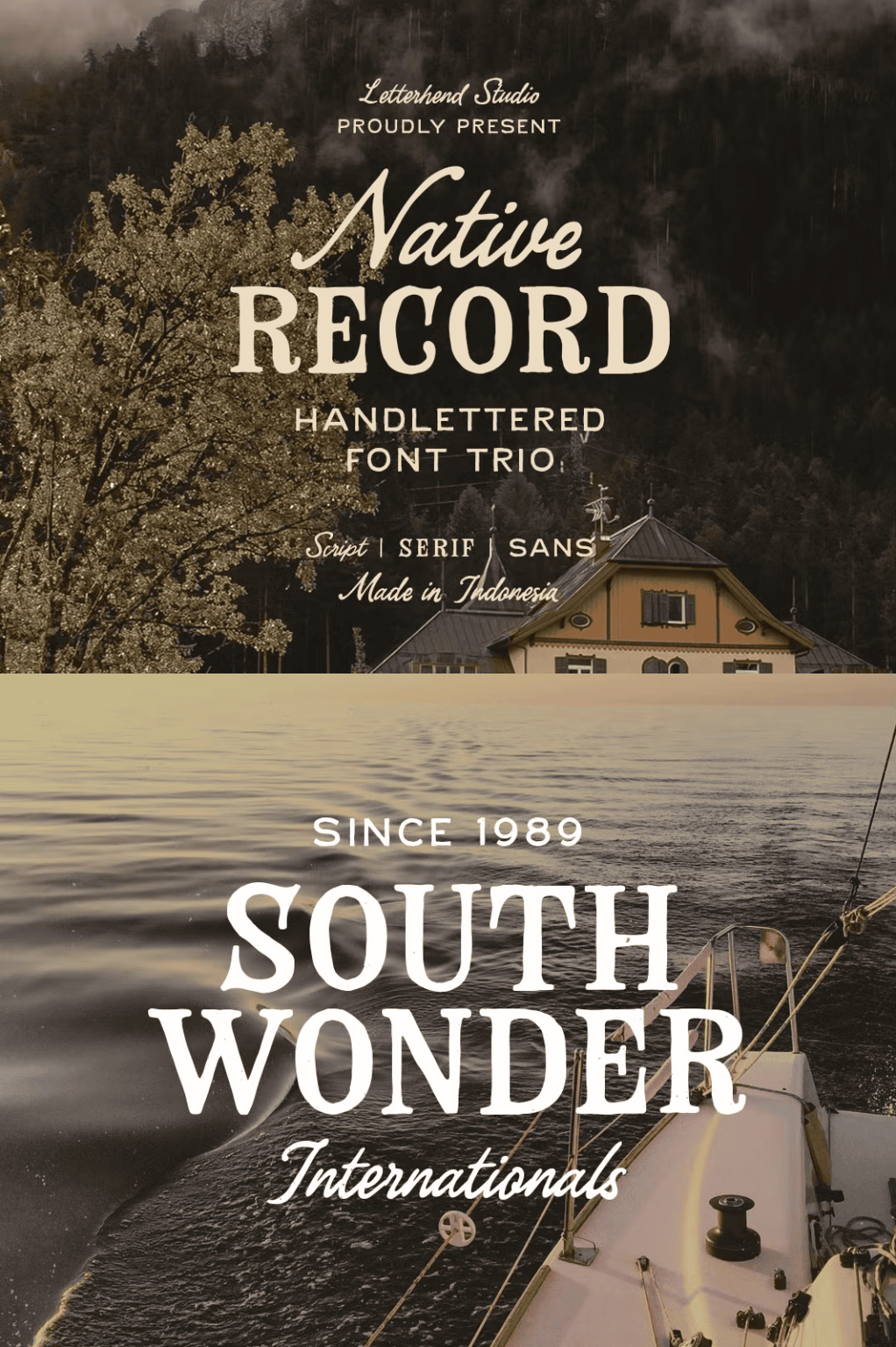The Native Record Font Trio - GRAPHICOLD