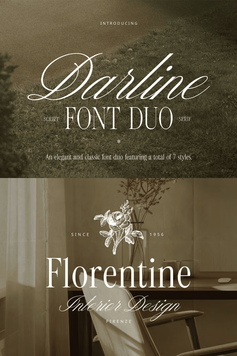 Darline Font Duo - GRAPHICOLD